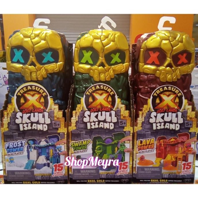 Jual Treasure X Lost Lands Skull Island Micro Playset Frost, Swamp ...