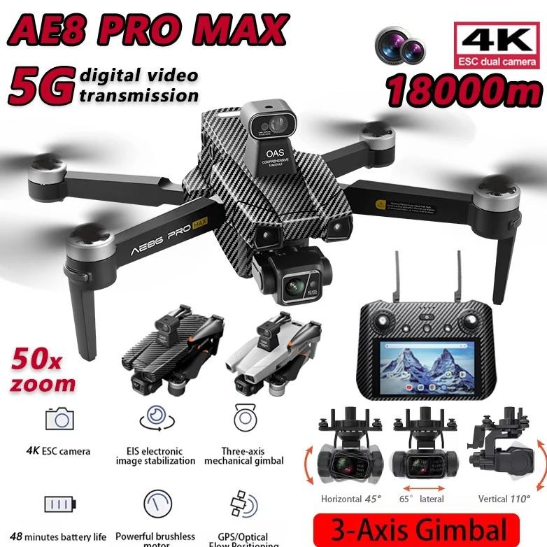 Jual new ae86 pro max professional drone 4k esc dual camera 360 ...