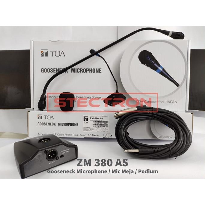Jual MIC MEJA / PODIUM TOA ZM 380 AS MIC MIMBAR MICROPHONE | Shopee ...