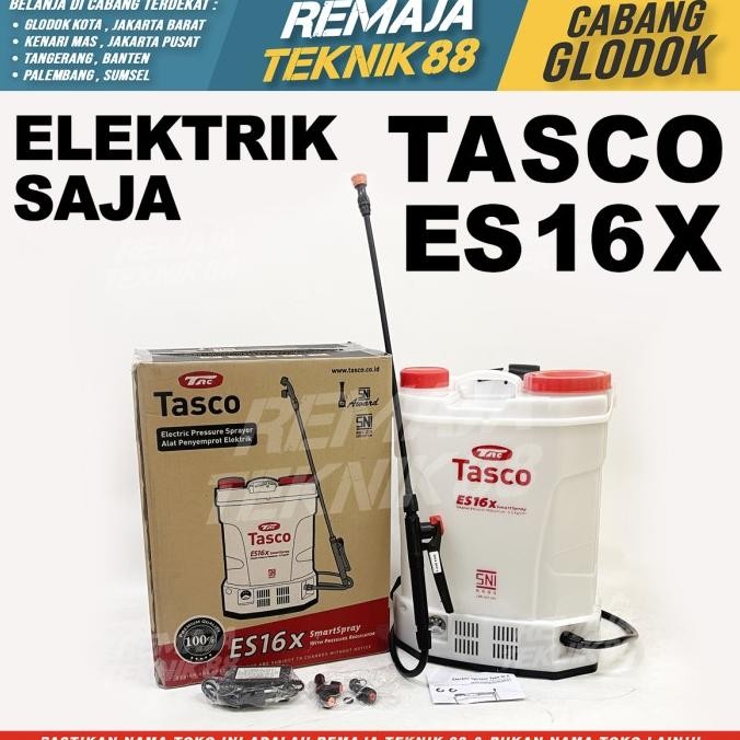 Jual ALAT SEMPROT HAMA PESTISIDA SPRAYER ELEKTRIK BATERAI TASCO ES 16 X ...
