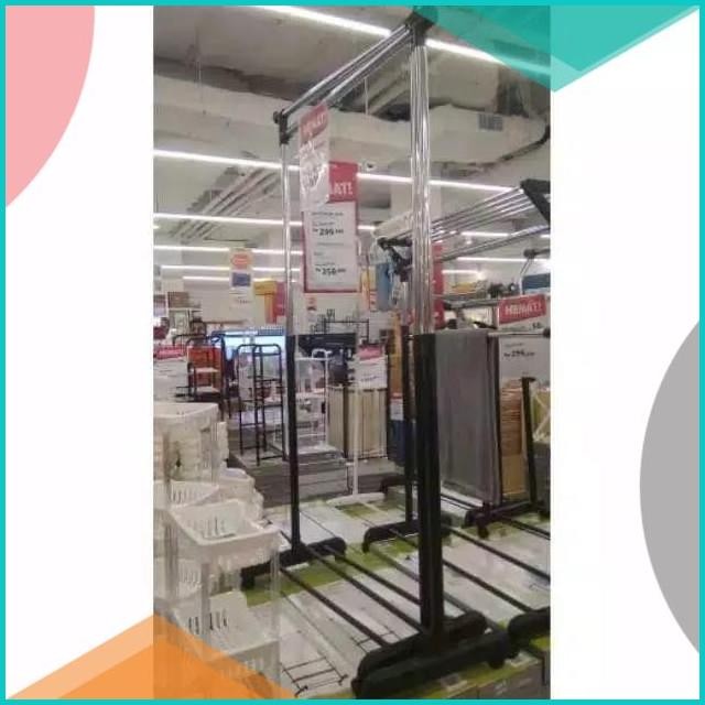 Jual InForma Rak gantung model L 2in1 double tiang besi stainless steel ...