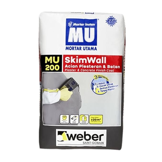 Jual _^_^_^] Mortar Utama MU 200 SkimWall Acian Plester dan Beton ...