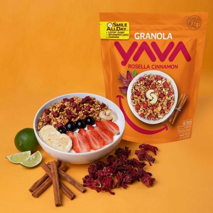 Jual Yava Twin Pack Granola Rosella Cinnamon (2 X 400G) | Shopee Indonesia