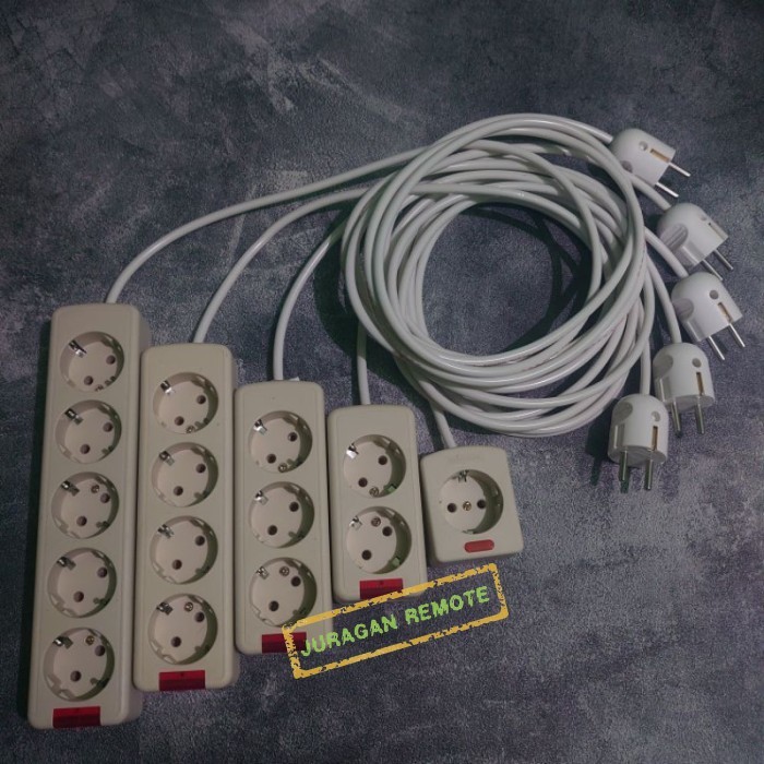 Jual KABEL ROLL COLOKAN ARDE STOP KONTAK LISTRIK 1 2 3 4 5 LUBANG PANJANG KABEL 20 METER PUTIH ...