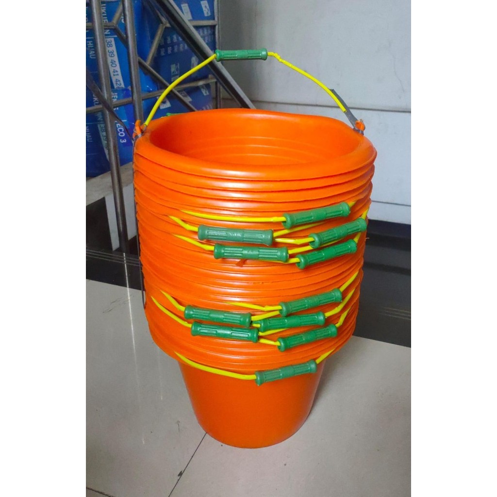 Jual Ember Bangunan Besar & Kecil Orange Anti Pecah Dan Tebal (GROSIR ...