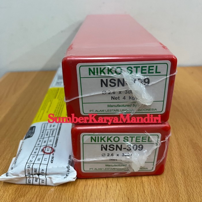 Jual TERBARU Kawat Las Stainless Steel Nikko Steel NSN-309 2,6MM (1Kg ...