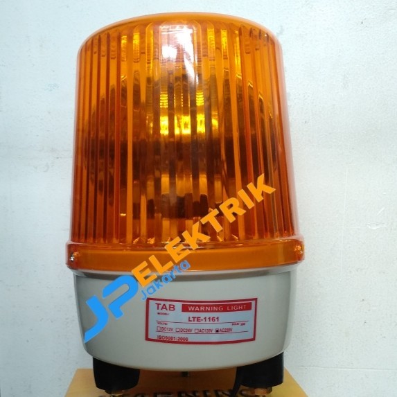 Jual Warning Light LTE-1161 220V AC / Lampu Rotary 6 inch Non Buzzer ...