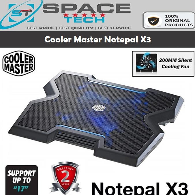 Jual COOLER MASTER NOTEPAL X3 | Notebook Cooler Fan | Cooling Pad ...