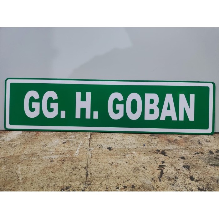 Jual Rambu Plang Nama Jalan V2 80Cm X 20Cm, 60Cm X 15Cm, Plat Acp 3Mm ...