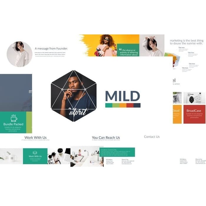 Jual Slide Presentasi MILD Powerpoint Template ppt pptx | Shopee Indonesia