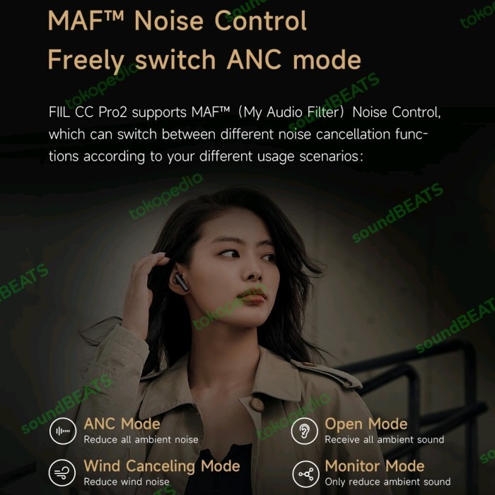 Jual PREMIUM FIIL CC Pro2 Hi-Res LDAC 42dB Hybrid ANC TWS Earbuds ...