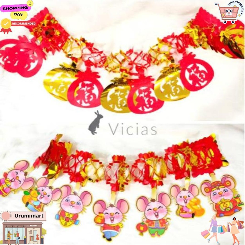 Jual Garland Slinger 3D Hiasan Dekorasi Imlek Sincia Dragon Naga Tahun ...