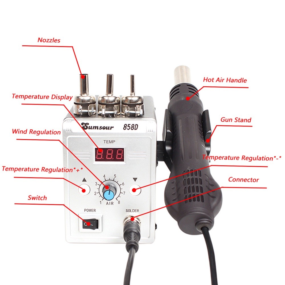 Jual SOLDER BLOWER 858D HOT AIR SOLDER UAP BLOWER BLOWER 858D 858D ...