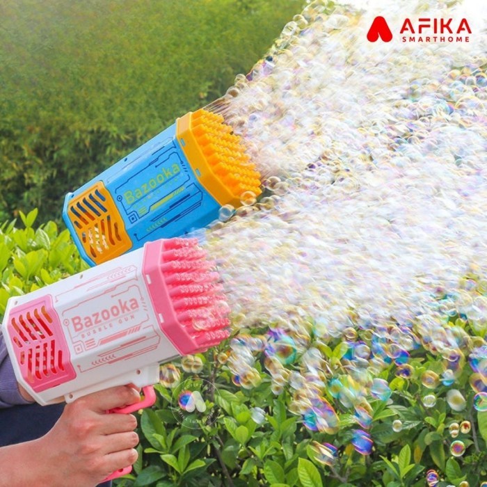 Jual Mainan Pistol Gelembung Sabun Balon Bubble Gun Bazooka 69 Hole ...