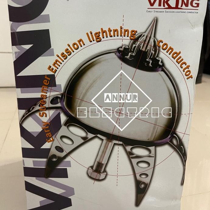 Jual penangkal petir viking V2 radius 90mtr BERSERTIFIKAT | Shopee ...