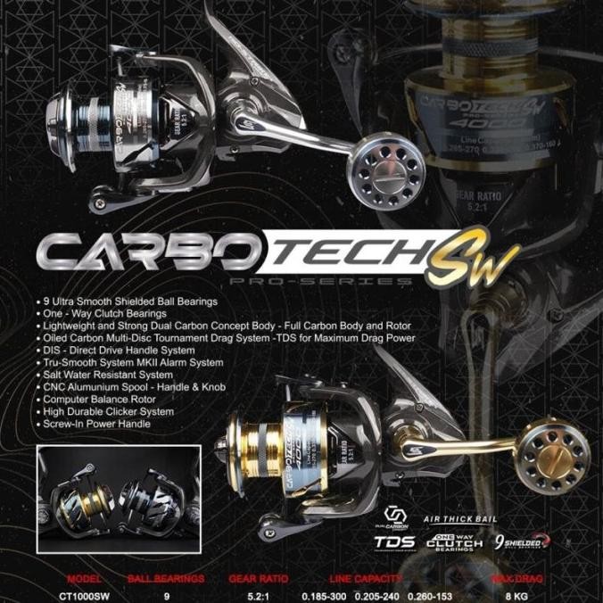 Jual reel versus carbotech sw go strike (New Edition) | Shopee Indonesia