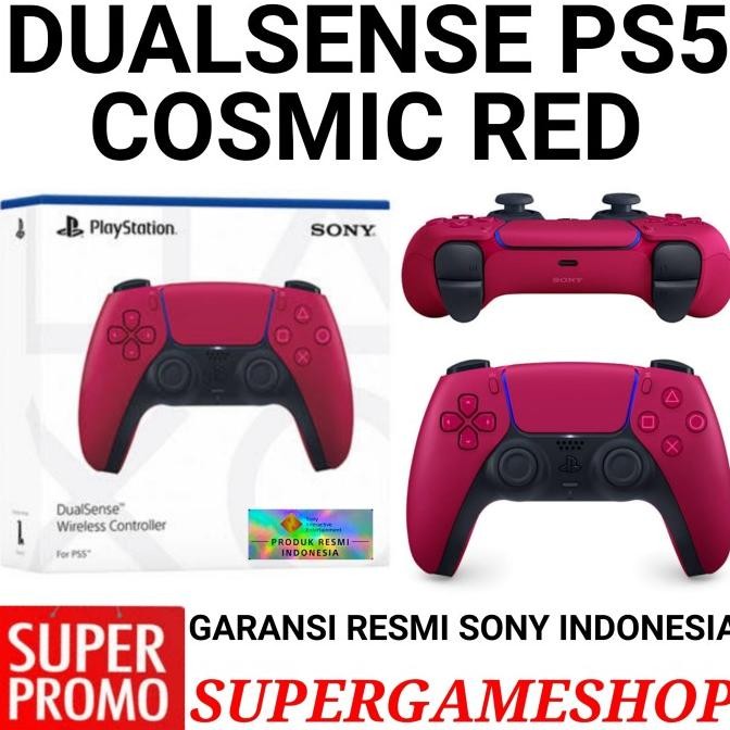 Jual Produk Baru!! Stik PS5 Dualsense Cosmic Red PS5 Wireless ...