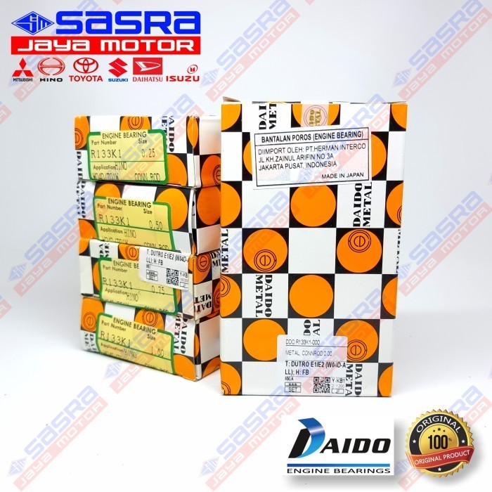 Jual Connrod Metal Bearing/Jalan Dutro/Dyna W04D Daido Original (Japan) | Shopee Indonesia