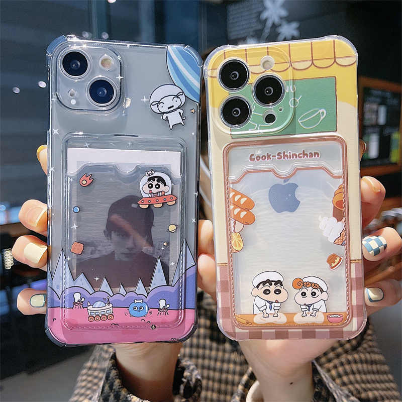 Jual Card Holder Lucu Premium Krayon Shin-Chan Soft Case Samsung A07 A17 A07 A17 A55 5G A06 A15 ...