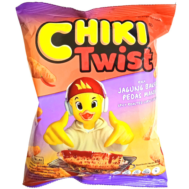 Jual S24510 CHIKI TWIST JAGUNG BAKAR PEDAS MANIS SNACK 65GR MAJU BERSAMA (20250821) | Shopee ...
