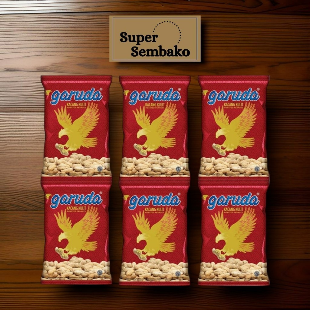 Jual SNACK JAJANAN JADUL GARUDA KACANG KULIT BAKAR 16g RENCENG ISI 10 ...