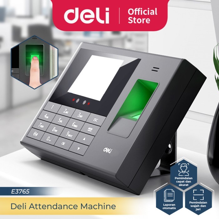 Jual Deli Face Recognition Attendance Machine E3765 | Shopee Indonesia