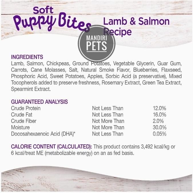 Jual Wellness Soft Puppy Bites Lamb & Salmon Recipe Dog Treats | Shopee ...