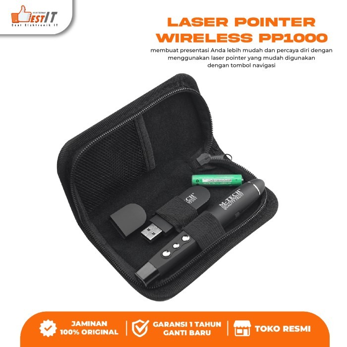 Jual ALAT PRESENTASI WIRELESS LASER POINTER PP1000 | Shopee Indonesia