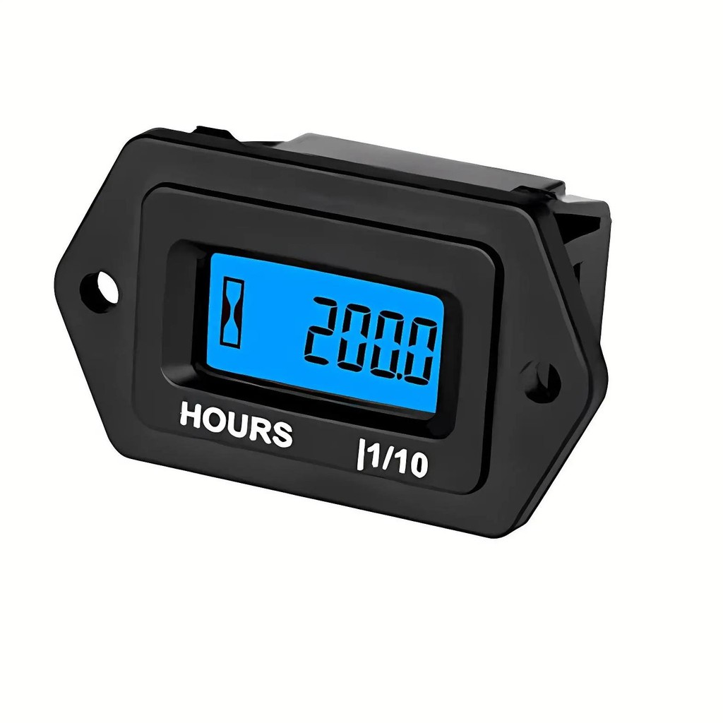 Jual Digital Lcd Hour Meter Dc 9V~65V For Riding Lawn Mower Zeroturn ...