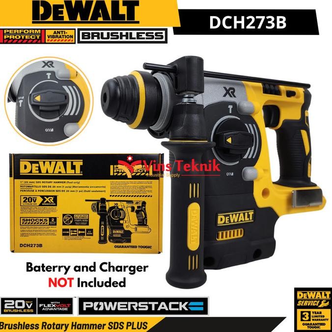 Jual DeWALT DCH273B Brushless SDS PLUS Rotary Hammer Drill 3 MODE ...