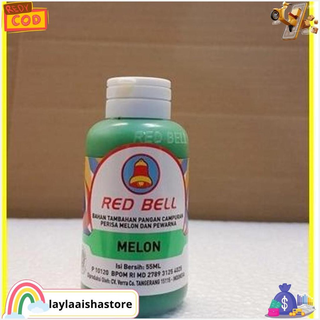 Jual Pewarna Dan Perisa Red Bell Rasa Melon 55Ml/Red Bell/Sumbo Red ...