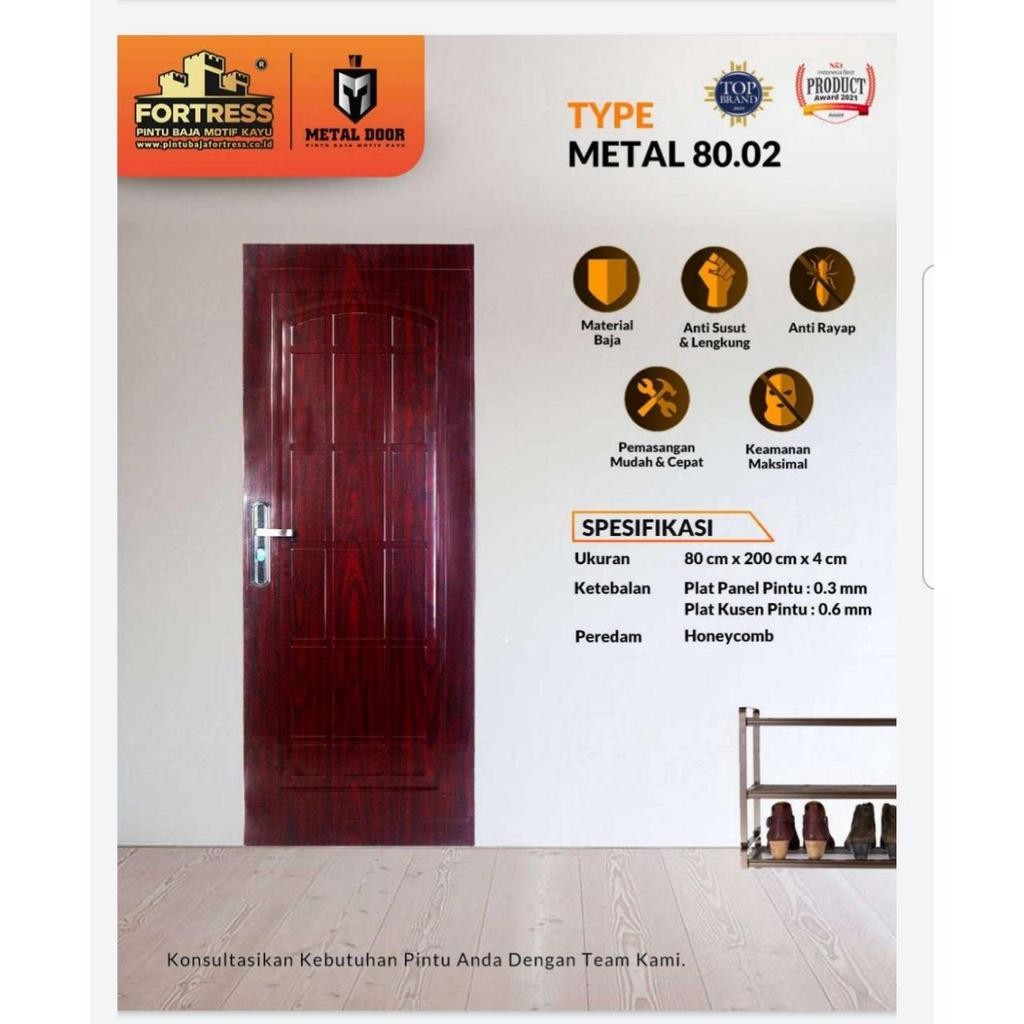 Jual Pintu Kamar | Pintu Baja Metal Door 80.02 | Shopee Indonesia