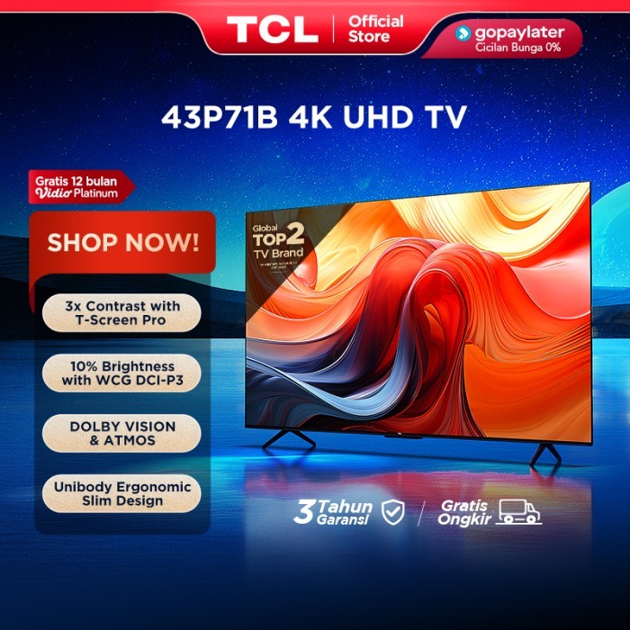 Jual 43 INCH GOOGLE TV - 4K UHD - HDR 10+ - DOLBY AUDIO - UNI BODY ...
