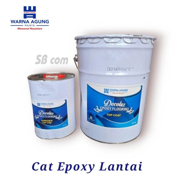 Jual Cat Epoxy lantai - Decolux Epoxy Flooring Warna Agung 20 Kg Set ...