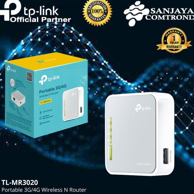 Jual TP-LINK TL-MR3020 Portable 3G/4G Wireless N Router | Shopee Indonesia