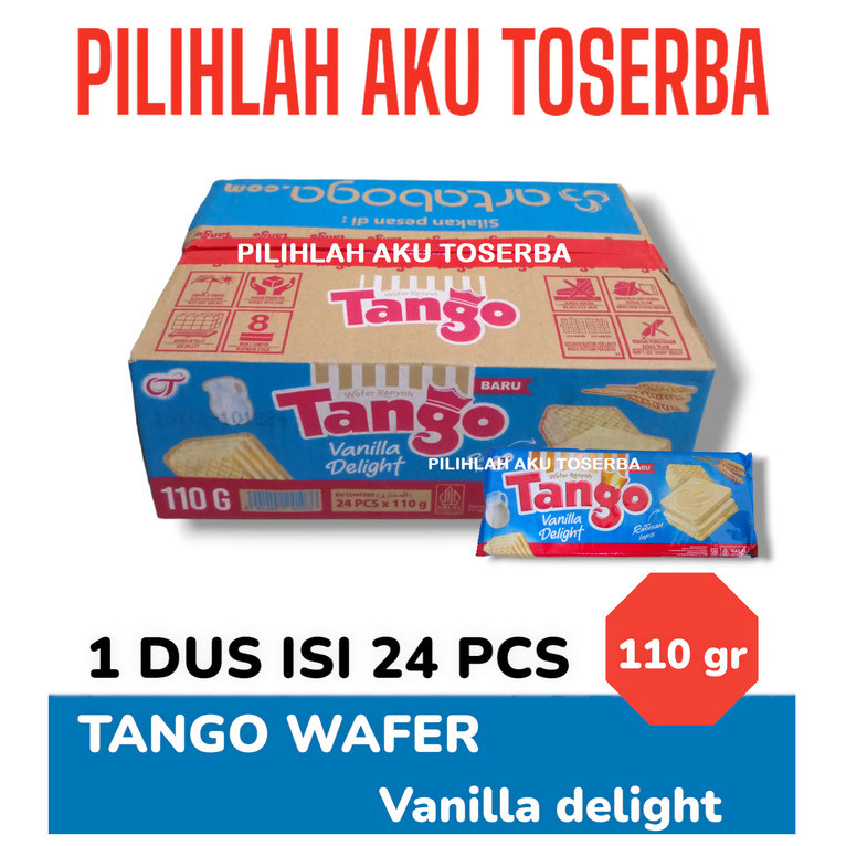Jual Tango Wafer VANILLA DELIGHT 110 gr - ( HARGA 1 KARTON ISI 24 pcs ...