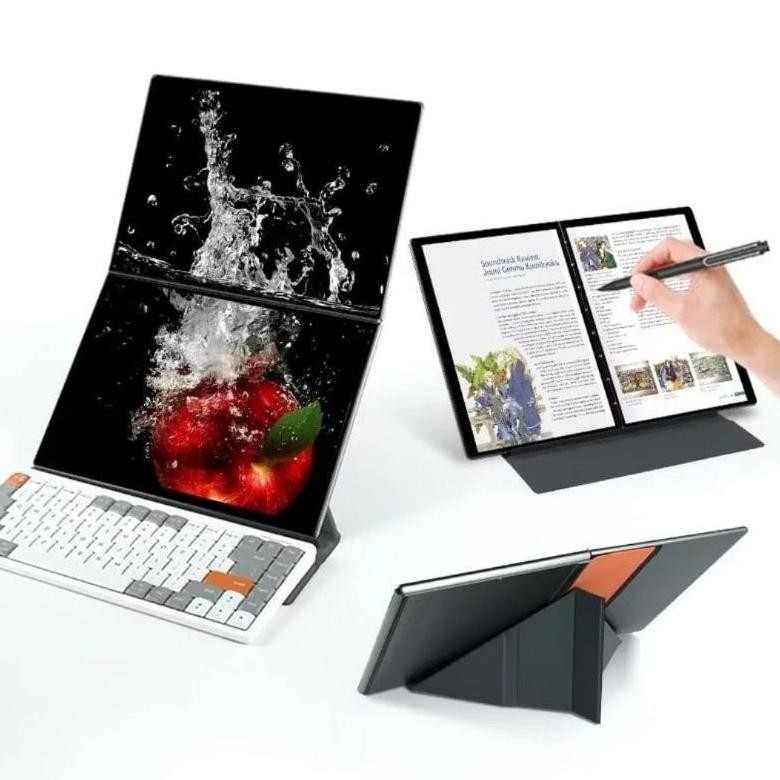 Jual Laptop Dual Screen Intel N100 CPU 13.5 Inch 2.5k Touch Screen DDR5 ...