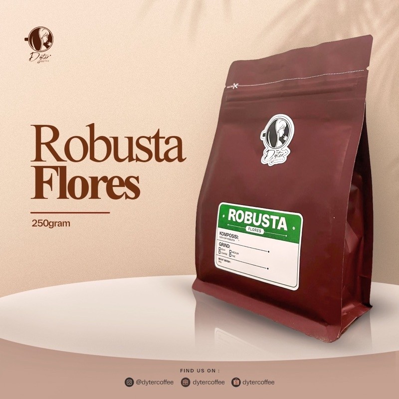 Jual kopi flores robusta coffee 250 gram | Shopee Indonesia