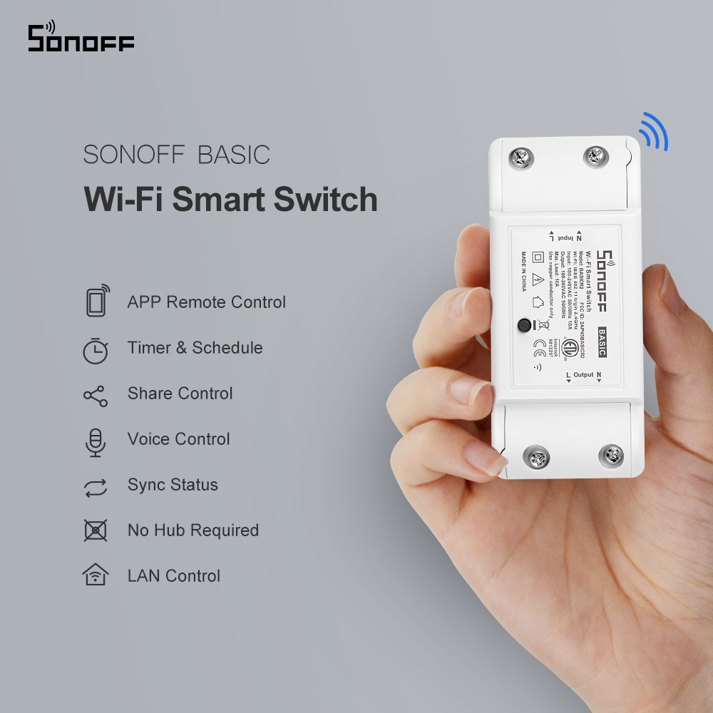 Jual Itead SONOFF Basic R2 Mini DIY Modu Wifi Light Switch | Shopee Indonesia