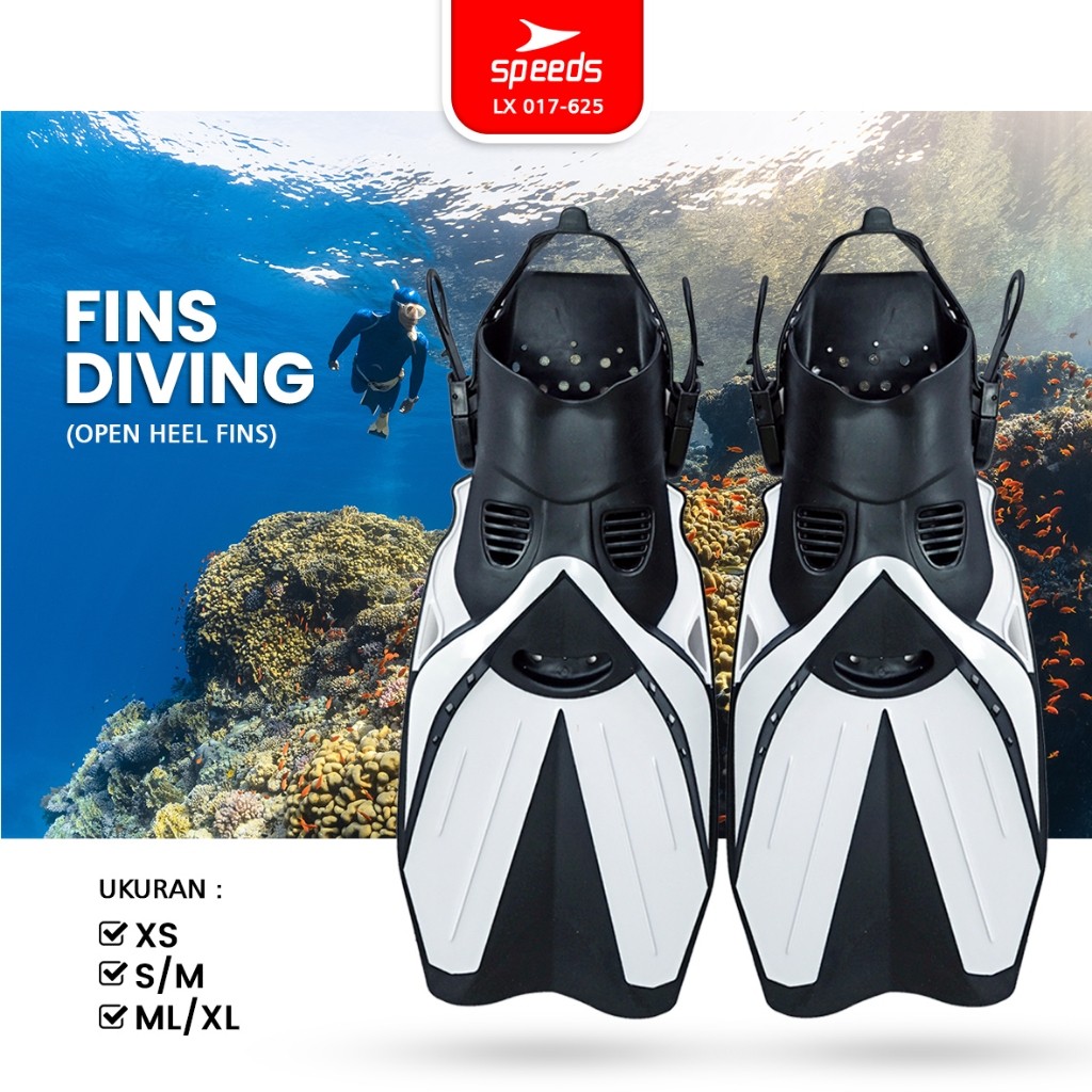 Jual SPEEDS Kaki Katak Kaki Selam Diving Fin Alat Snorkling Fins Renang ...