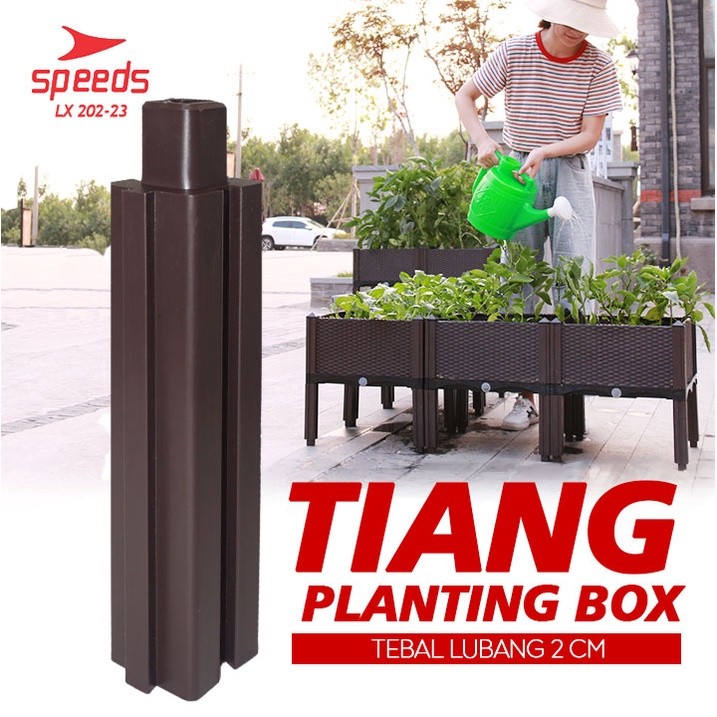 Jual SPEEDS Tiang Planter Box Tanaman Plastik Pot Bunga Benih Bibit ...