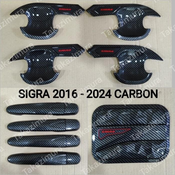Jual Paket Tank Cover Handle Outer Carbon Mobil Sigra 2016 2017 2018 2019 2020 2021 2022 2023 ...