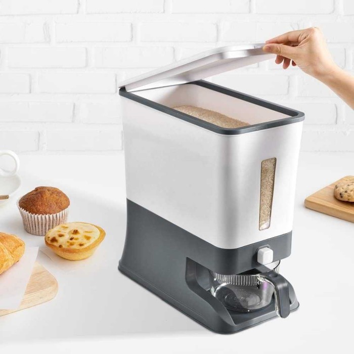 Jual Dispenser Tempat Beras Bahan Makanan Kering Rice Container 8 Kg ...