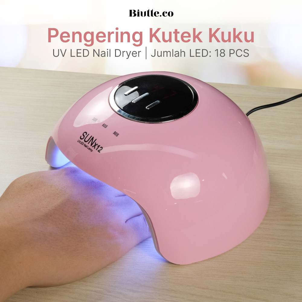 Jual Biutte.co SUN Pengering Kutek Kuku UV LED Nail Dryer 54 W - X12 | Shopee Indonesia