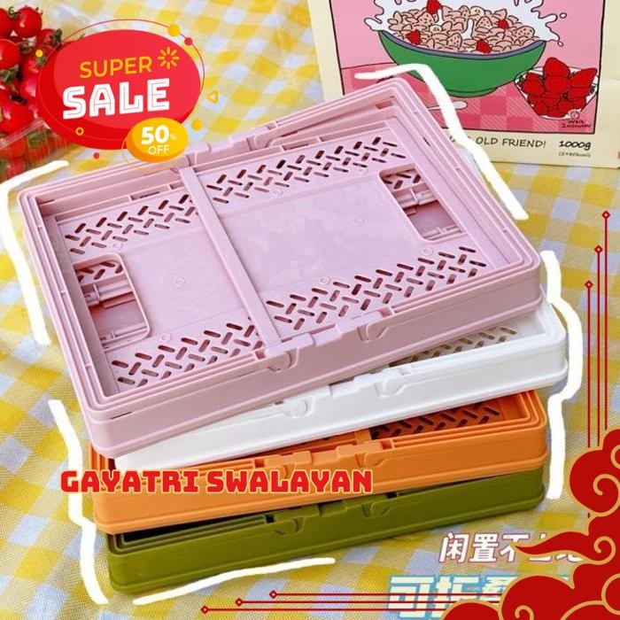 Jual MINI BOX ORGANIZER KERANJANG PENYIMPANAN LIPAT HANDLE MINI BOX ...