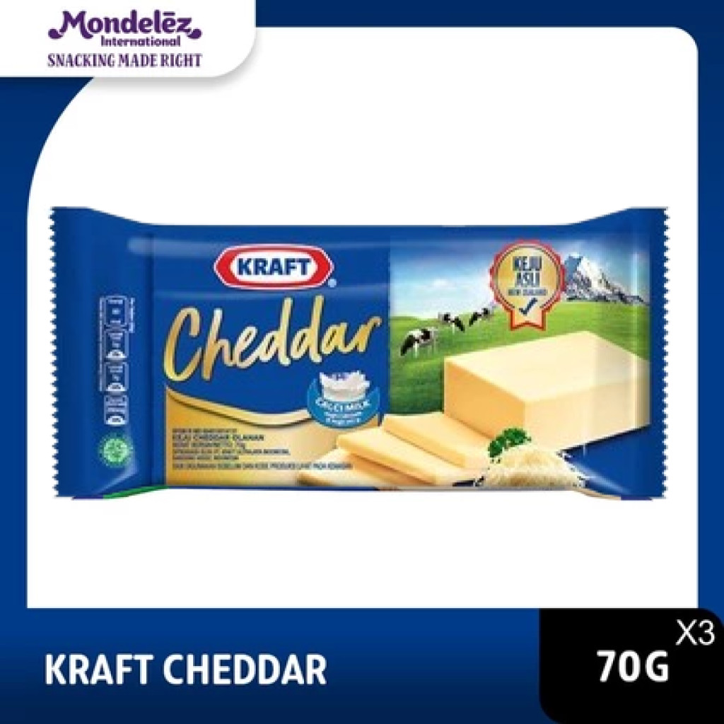 Jual Kraft Keju Cheddar Box 70g, ukuran ekonomis untuk masak kue dan ...
