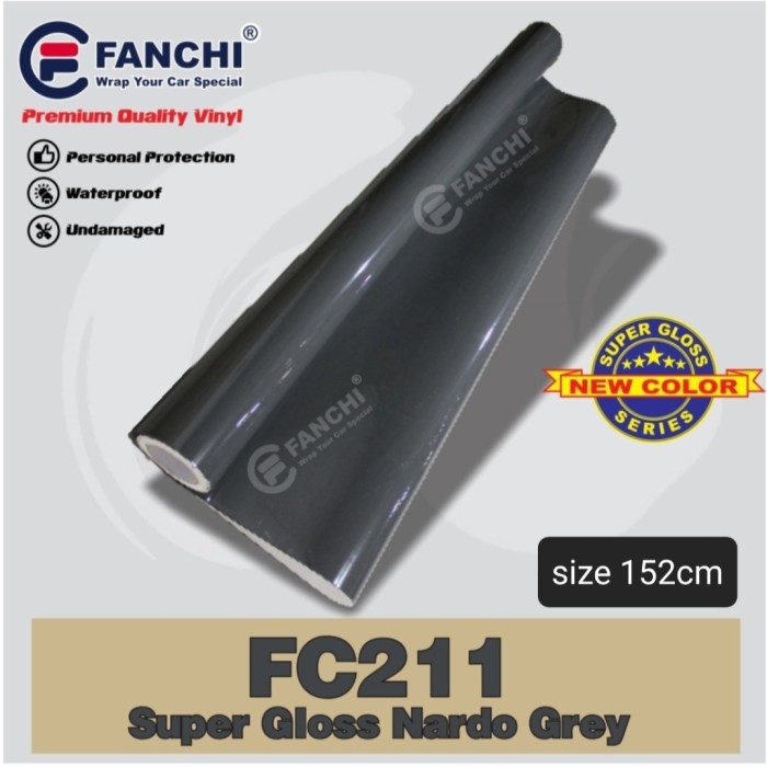 Jual Promo 152Cm Sticker Fanchi Fc211 Super Gloss Glossy Nardo Grey ...