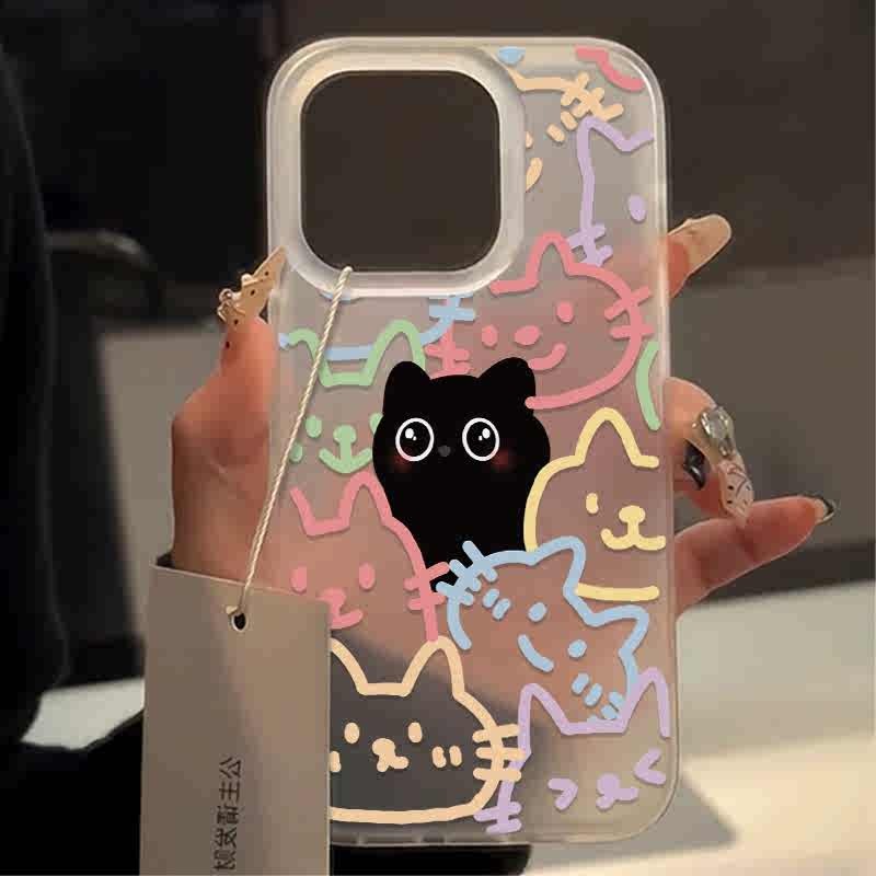 Jual Tpu Premium Kucing Line Lucu Casing Hp Redmi 13x A5 14Cnote 13 Pro Plus Note 14 Pro Plus ...