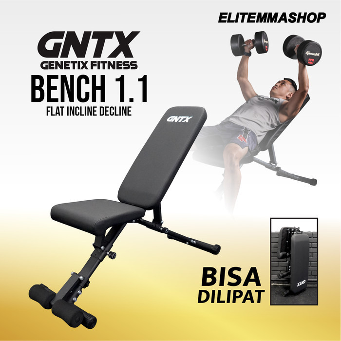 Jual GENETIX FIT Flat Incline Decline Bench 1.1 | Shopee Indonesia
