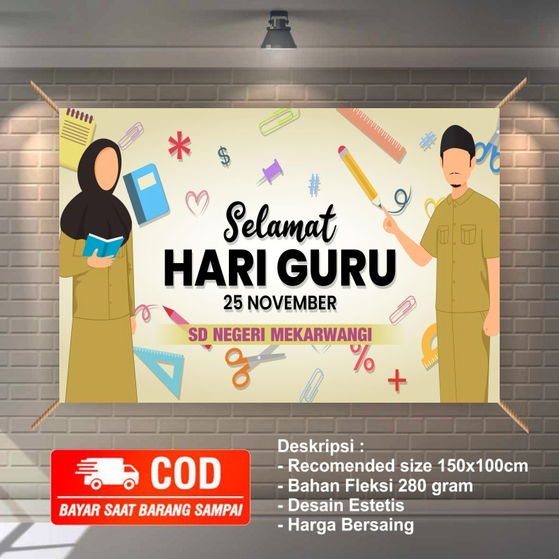 Jual Spanduk Banner Hari Guru Nasional 25 November - PROMO TERDEKAT ...